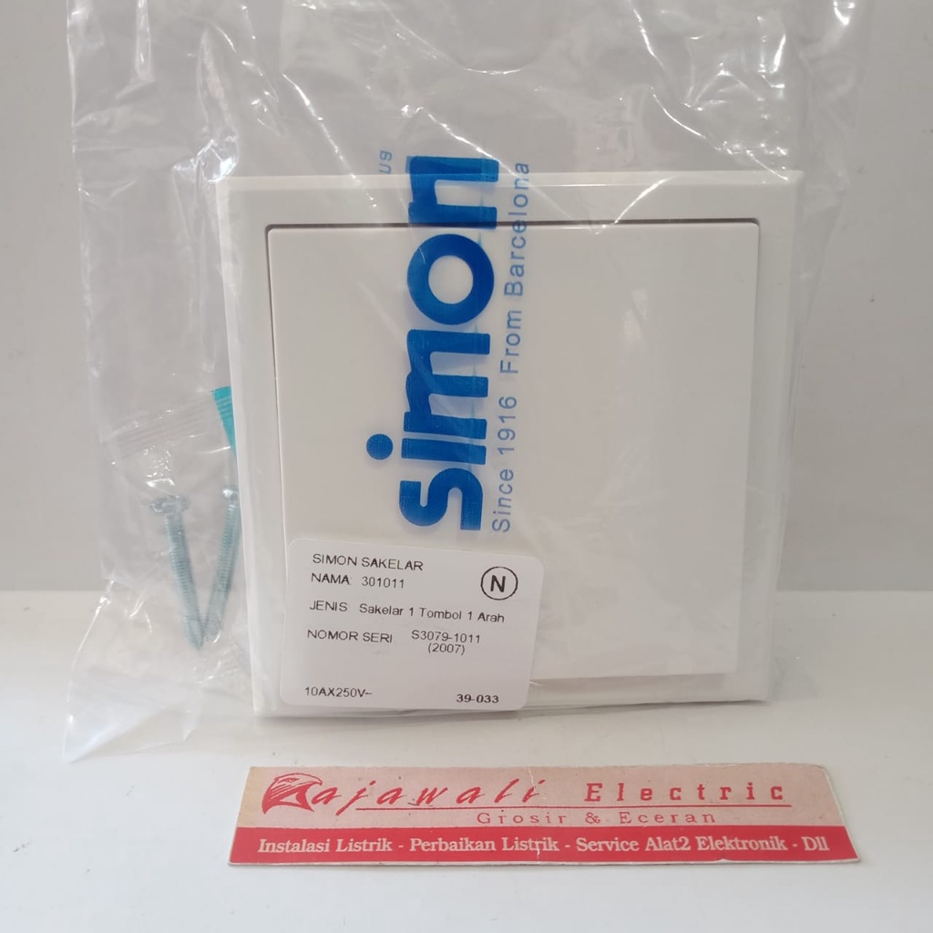 Jual SAKLAR ENGKEL/TUNGGAL SIMON 1 GANG 1 WAY | Shopee Indonesia