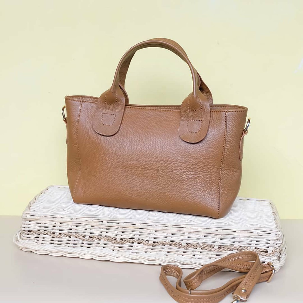 Jual tas kulit wanita slempang model simpel | Shopee Indonesia