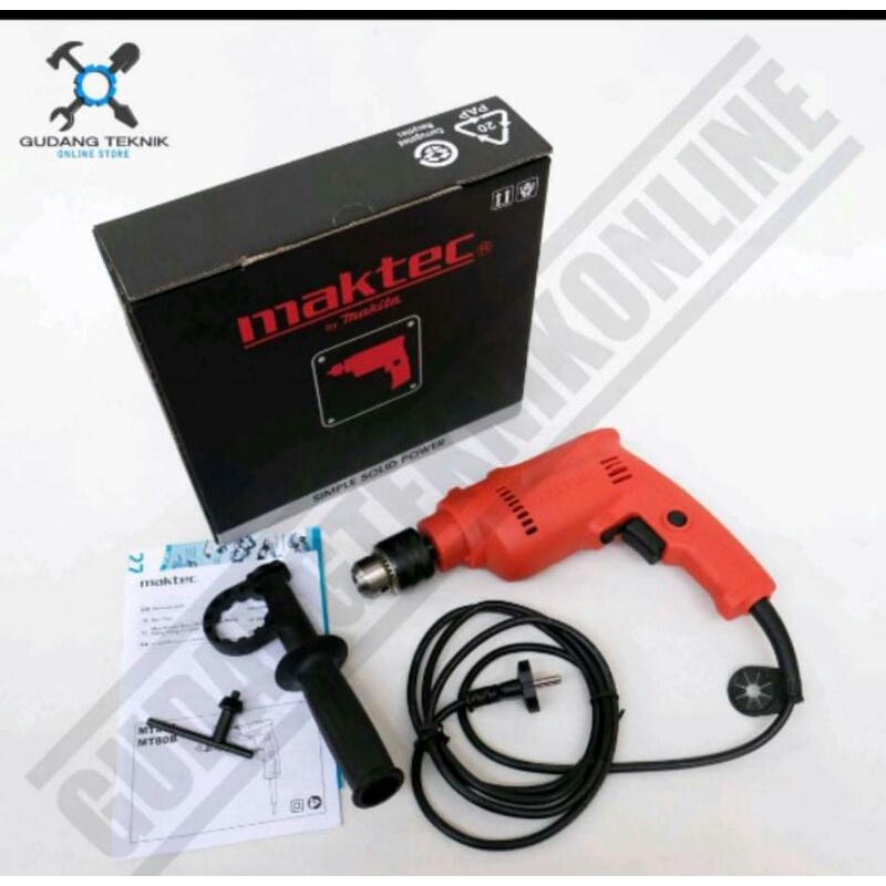 Jual Mesin Bor Beton 16mm Maktec MT80B - Impact Drill 16 mm - Mesin Bor Listrik murah dan ...