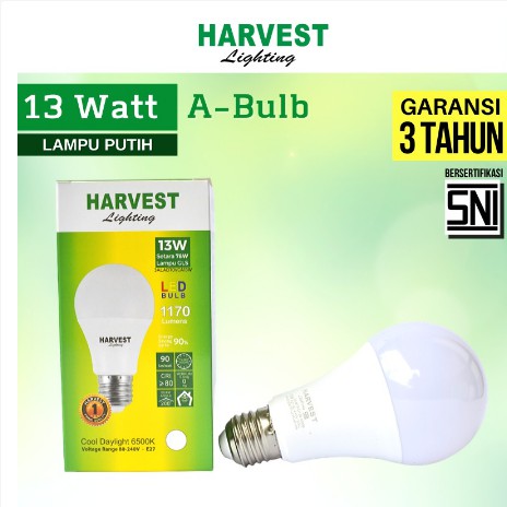 Jual 13W HARVEST LIGHTING Bohlam LED A Bulb Lampu LED 13 Watt GARANSI ...