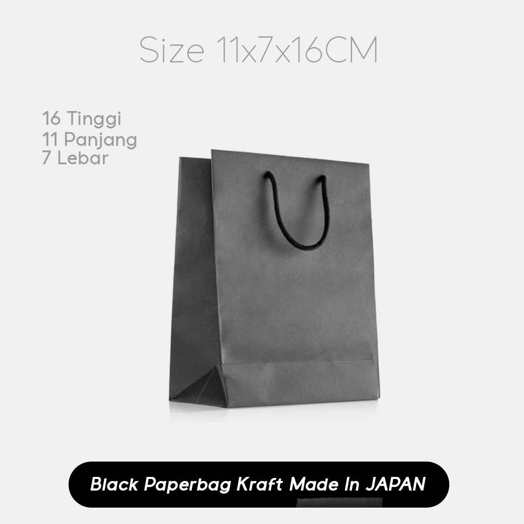 Jual Paper bag hitam mini 11x7x16cm / Paper bag kado mini souvenir ... Jual Paper bag hitam mini 11x7x16cm / Paper bag kado mini souvenir ...