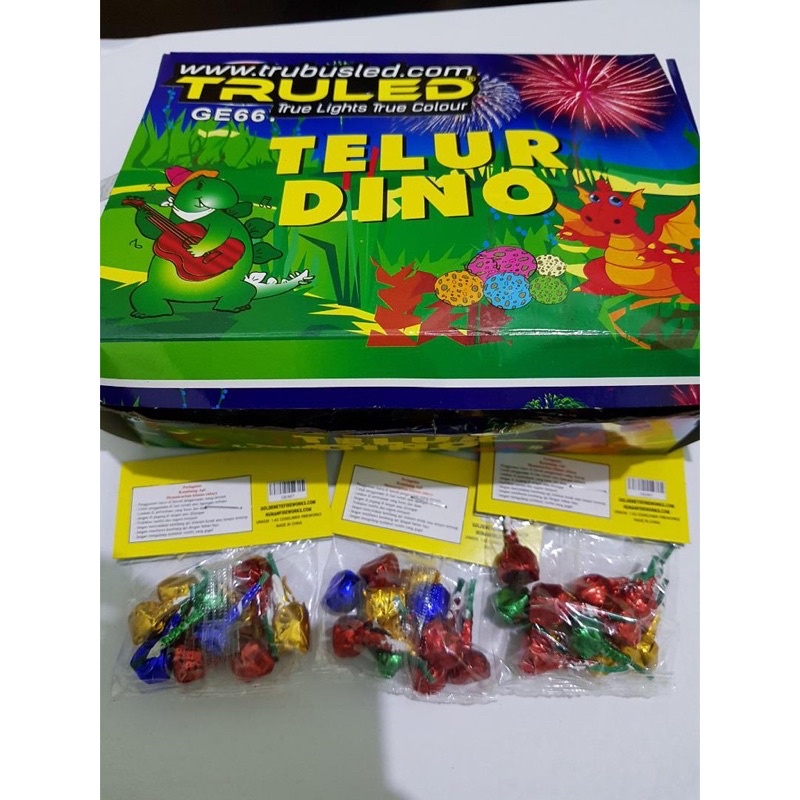 Jual kembang api telur dinosaurus / telor dino / kembang api mercon ...