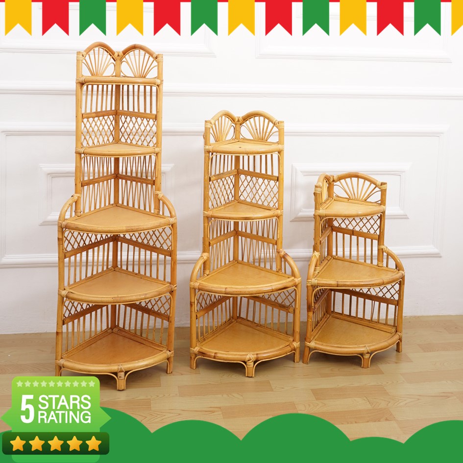 Jual RAK ROTAN ALAMI SUSUN MULTIFUNGSI SUDAH VERNIS HALUS KUAT MODEL ...