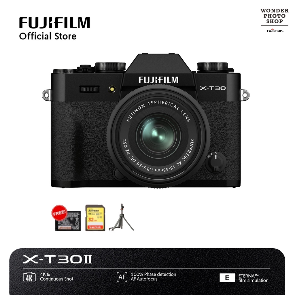 Jual Fujifilm XT30 II Kit 15-45mm X-T30 II Fuji XT30 Mark II Garansi ...