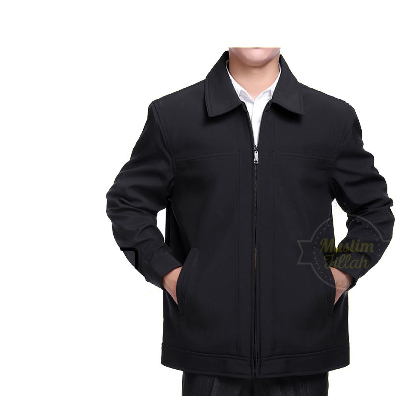 Jual Jaket SBY Jaket Formal Hitam Polos | Shopee Indonesia