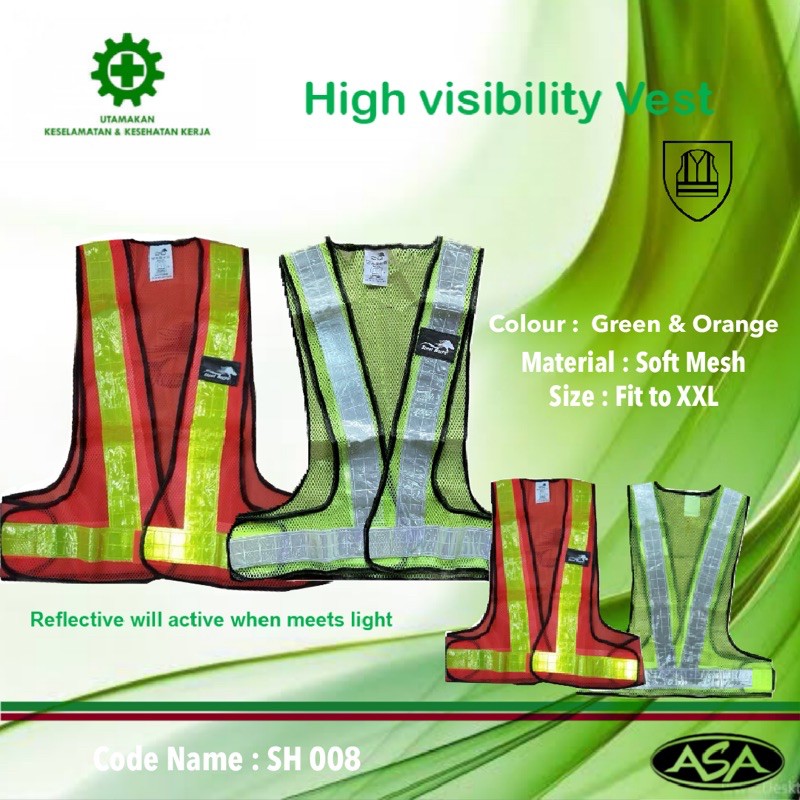 Rompi Safety V Gard Rompi Proyek Model V | Shopee Indonesia