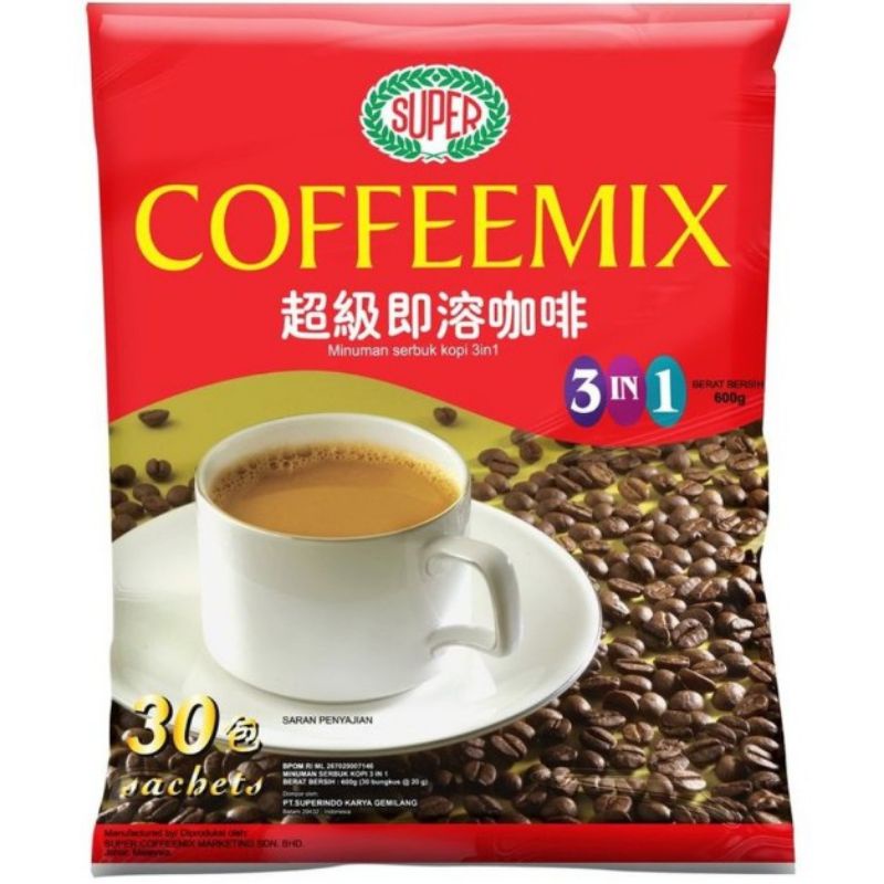 Jual Coffemix Super 3in1 (30 sachet x @20gr) | Shopee Indonesia