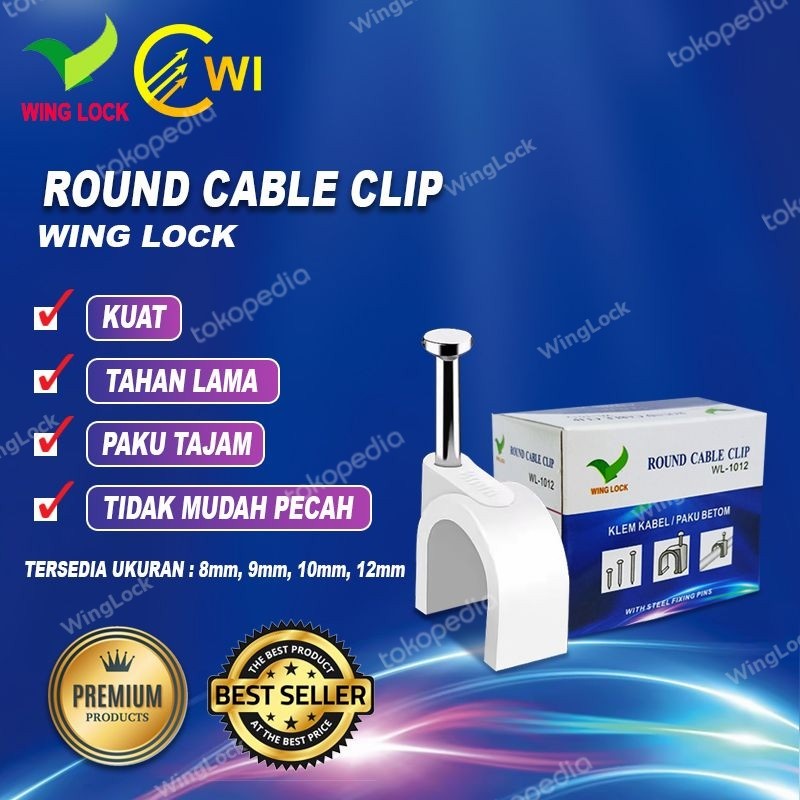 Jual KLEM KÀBEL PAKU BETON CLAM CABLE | Shopee Indonesia