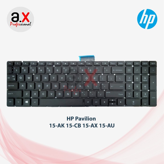 Jual Keyboard HP Pavilion 15-AK 15-CB 15-AX 15-AU - Hitam (Backlight ...