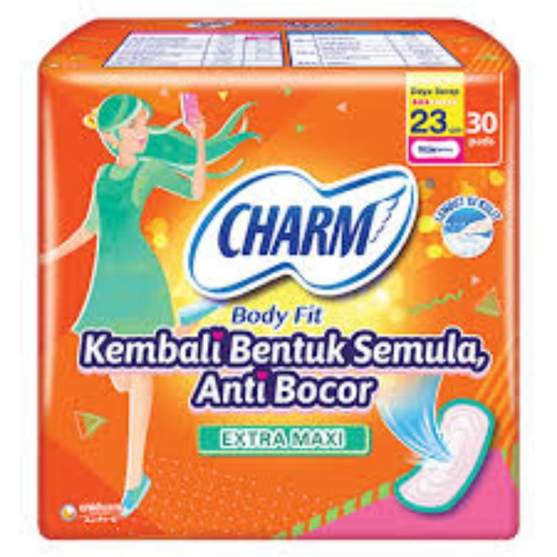 Jual PEMBALUT CHARM BODY FIT MAXI 23CM 30S | Shopee Indonesia