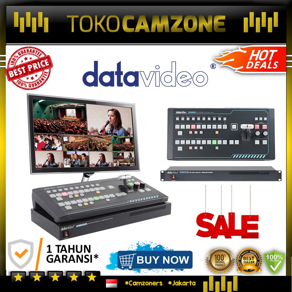 Jual Datavideo SE-1200MU 6-Input Switcher and RMC-260 Controller Bundle ...