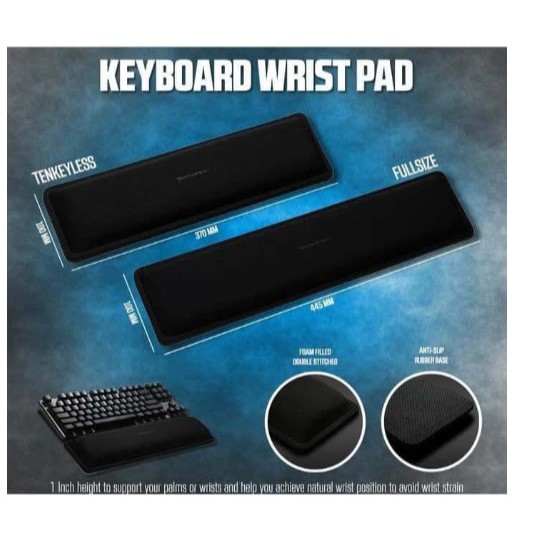 Jual Alas Keyboard Tecware Tenkeyless Keyboard Wrist Pad (Keyboard 87 ...