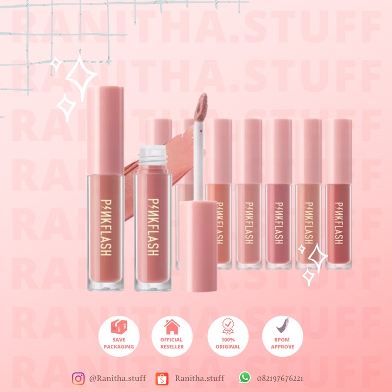 Jual PINKFLASH LIP CREAM MATTE PINK FLASH Indonesia|Shopee Indonesia