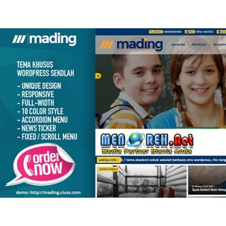 Jual Template Wordpress Sekolah Mading Pro Responsive | Shopee Indonesia