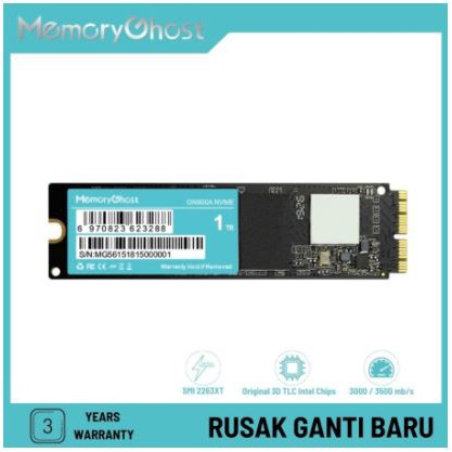 Jual Memory Ghost SSD Macbook PCIe 256GB/512GB TIDAK Butuh Adapter ...