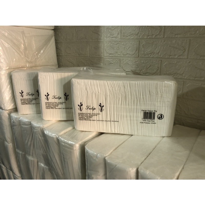 Jual 1 Ball Tissue Wajah TULIP 1 Kg 2ply Tissue Facial Kiloan Tisu ...