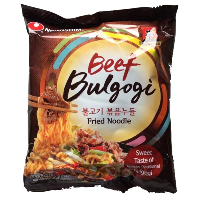 Jual NONGSHIM BEEF BULGOGI INSTANT FRIED NOODLE 105GR | Shopee Indonesia