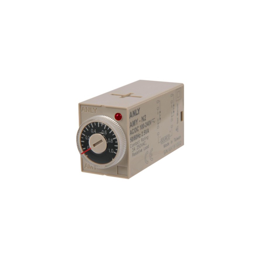 Jual MINIATURE MULTI RANGE TIMER AMY-N2 (100-240V AC/DC) | Shopee Indonesia