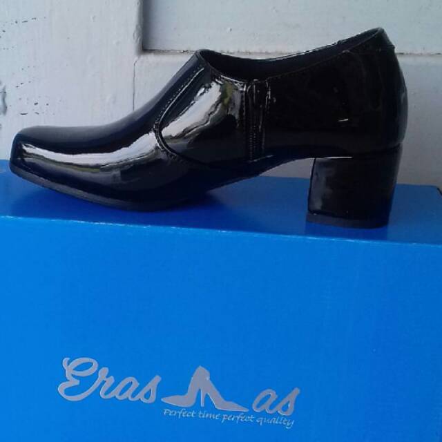 Jual SEPATU KERJA PSK PSH ANKLE BOOTS GLOSSY HAK 5 CM ERASMAS ...