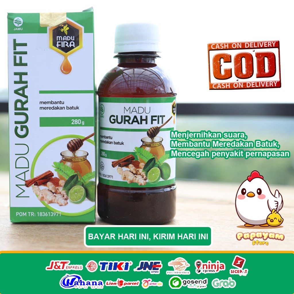 Jual Madu Gurahfit Gurah Fit 280 gr + Plus Sendal Jepit Refleksi ...