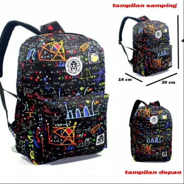 Jual Tas Sekolah SMA / SMP Pria Karakter Rumus | Shopee Indonesia