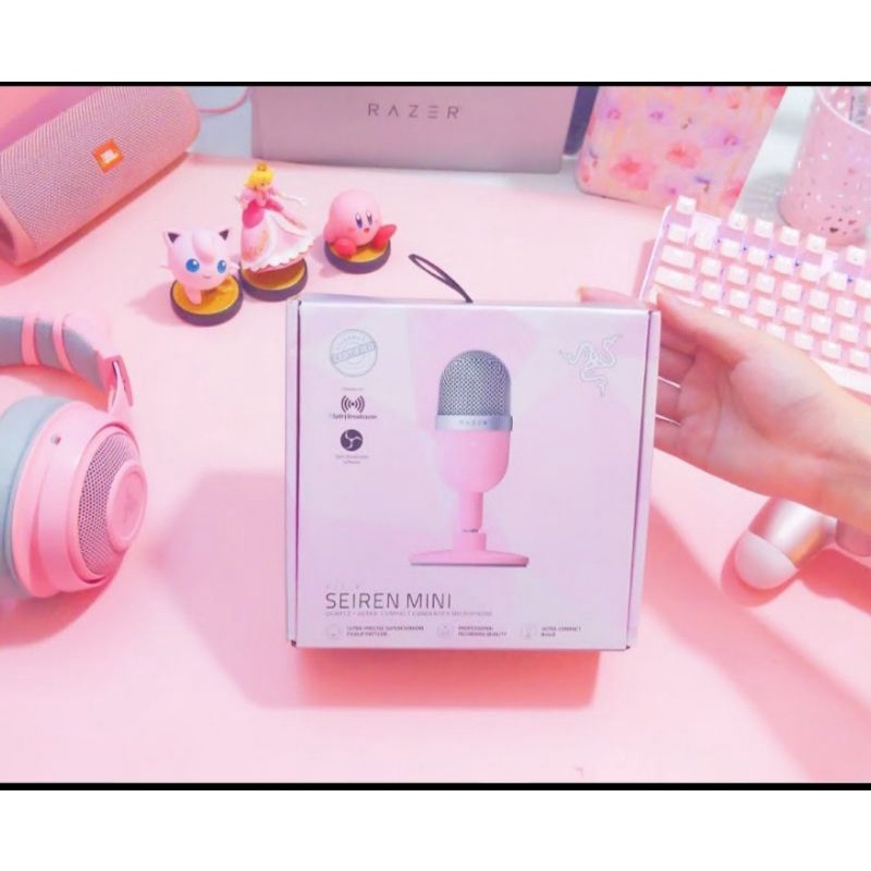 Jual MICROPHONE GAMING RAZER SEIREN MINI PINK ORIGINAL | Shopee Indonesia
