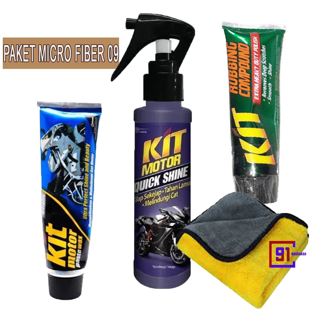 Jual PAKET 09 - kit quick shine pengkilap body + kit rubbing compound ...
