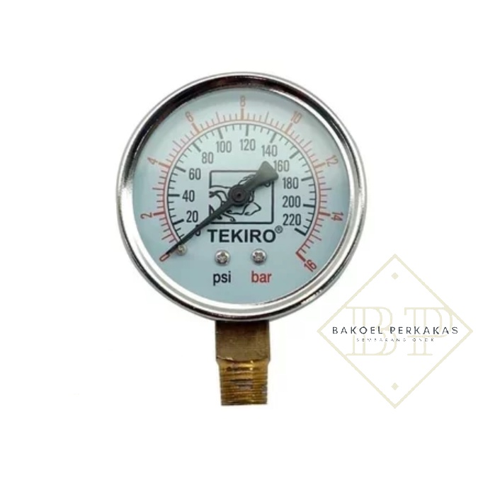 Jual Manometer 4-6-10 Bar Tekiro Original Pressure Gauge Mano Meter ...