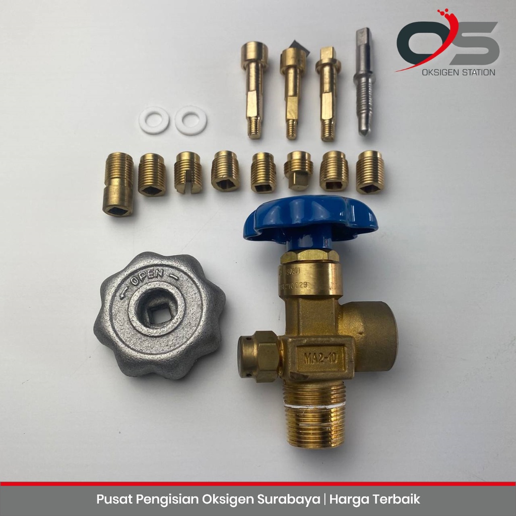 Jual Handwil Handwheel Oksigen / Bonit / Pen / Komponen Tabung Oksigen ...