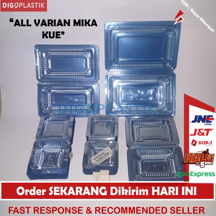 Jual 1 pak (100 pcs) Mika kue ukuran 4 / ukuran 3 / ukuran 2 / ukuran 1 ...