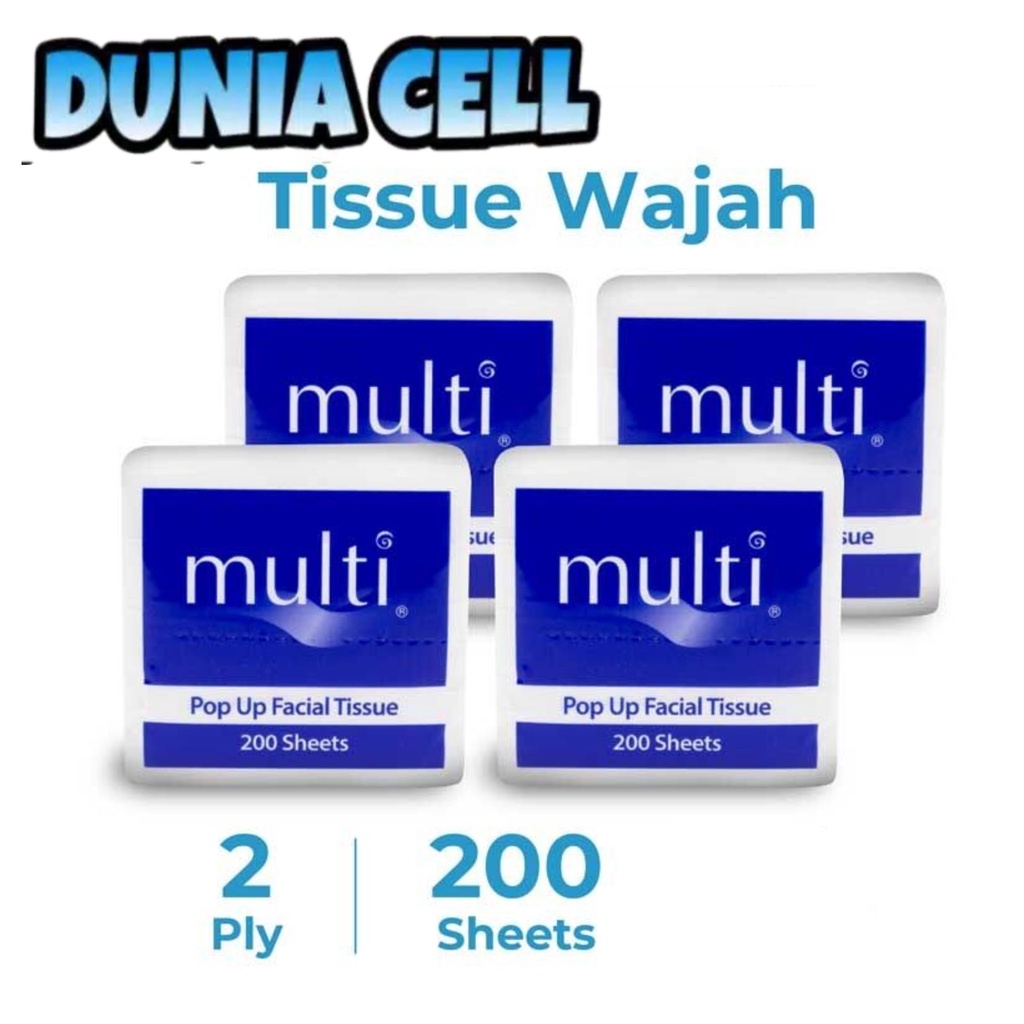 Jual Tissue Multi Pop Up Facial Tissue 200 Sheets Murah Meriah | Shopee ...