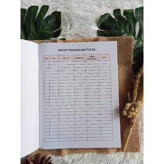 Jual BUKU REKAP PENJUALAN PULSA | Shopee Indonesia