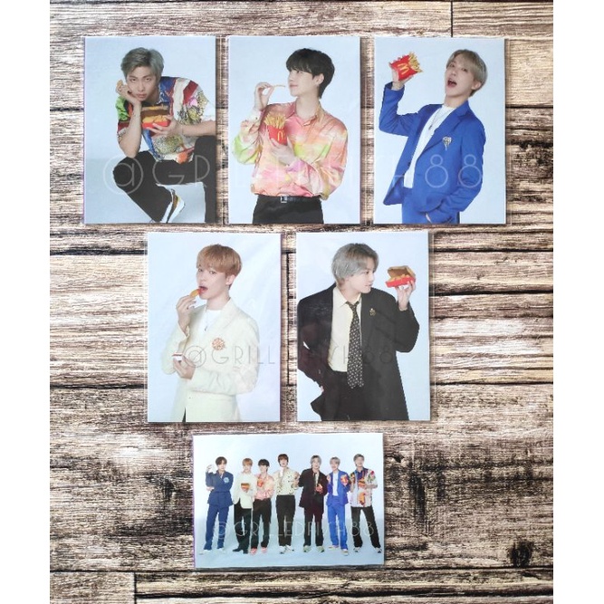Jual [CEK VARIASI] BTS x McD McDonalds Official Photocard PC Weverse Shop WVS RM JIN SUGA J-HOPE ...