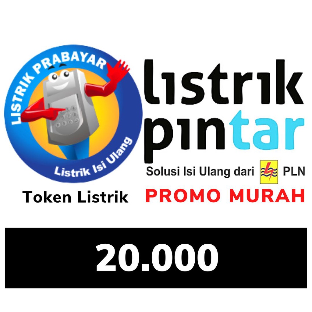 Jual TOKEN LISTRIK/PLN 20.000 20000 20K PULSA LISTRIK MURAH | Shopee Indonesia