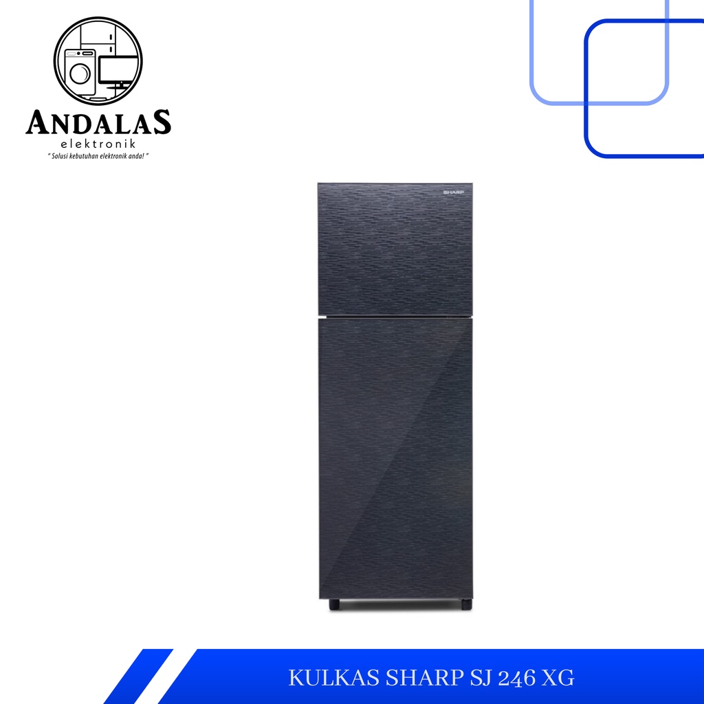 Jual KULKAS SHARP SJ 246 XG LEMARI ES 2 PINTU SJ246XG SJ 246XG GLASS | Shopee Indonesia