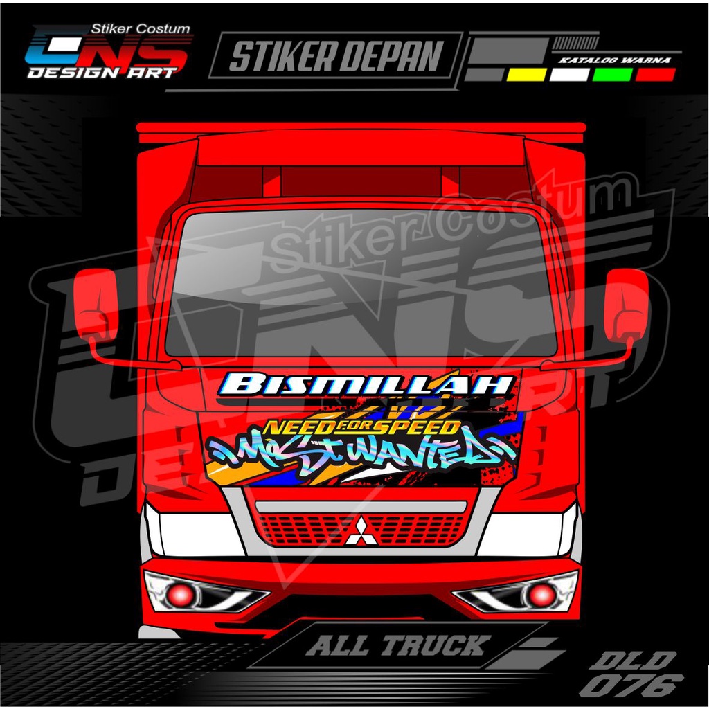 Jual Stiker Depan Truk Sticker Kabin Truk Canter Tepak Umplung Ragasa ...