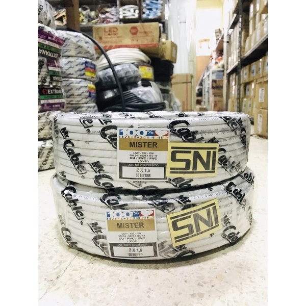 Jual KABEL ENGKEL /NYM MISTER 2 x 1,5mm panjang 50meter | Shopee Indonesia