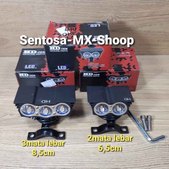 Jual LAMPU SOROT LED VARIASI TAMBAHAN STANG 2 MATA & 3 MATA ELANG ( CRF KLX 150L WR155 ...