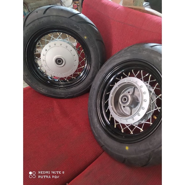 Jual velg jari jari ring 10 minibike honda monkey gorilla velg custom ...
