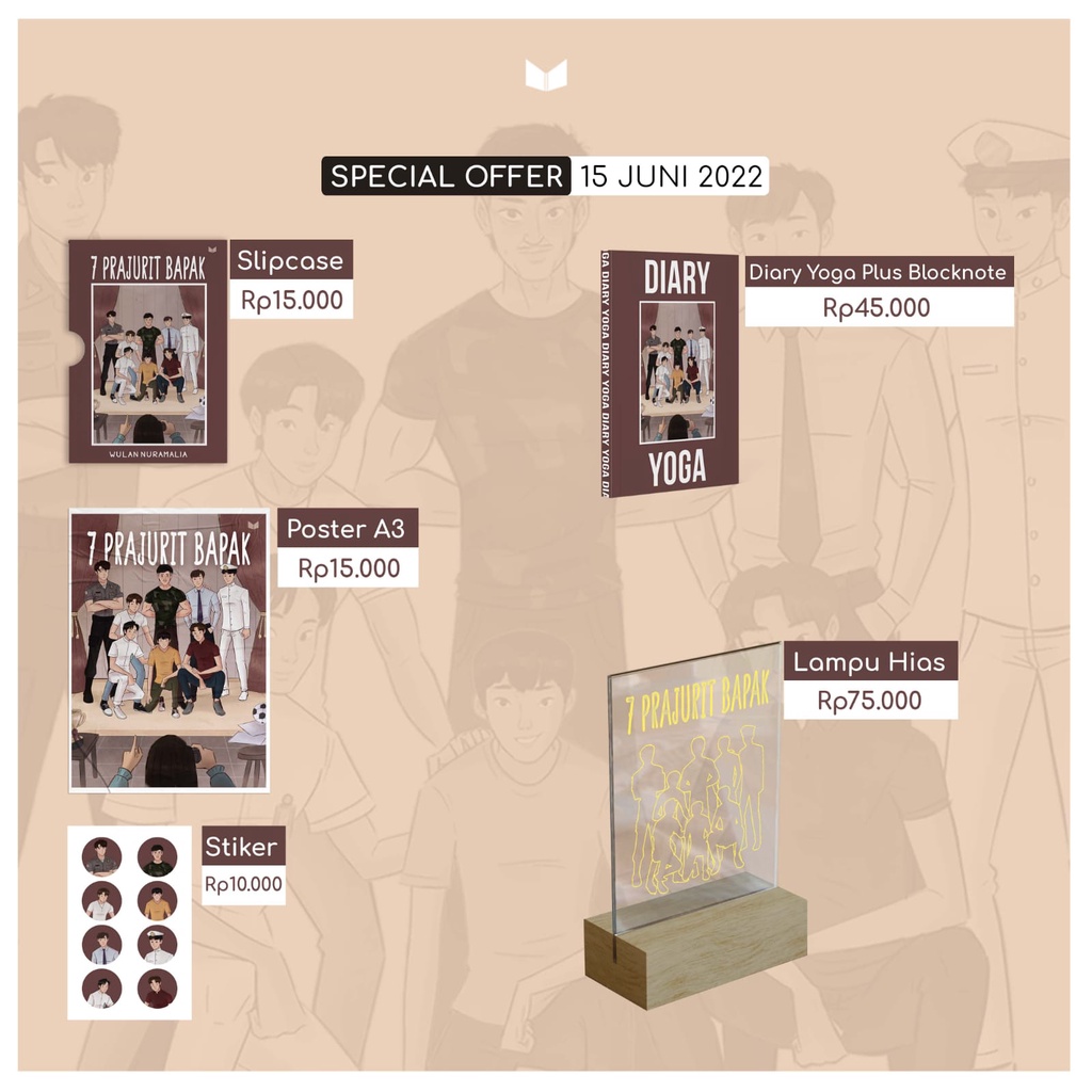 Jual 7 Prajurit Bapak Mercendise | Shopee Indonesia
