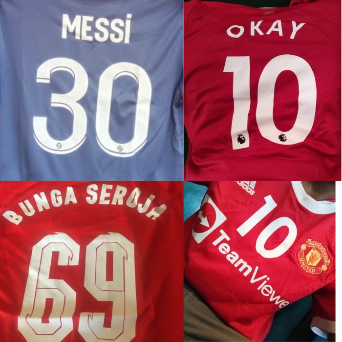 Jual CUSTOM NAMA JERSEY - NAMESET | Shopee Indonesia