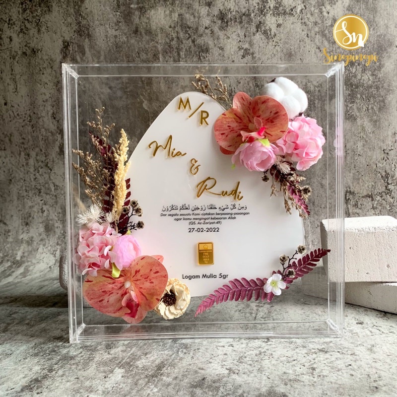 Jual MAHAR STONE | BINGKAI AKRILIK | LAMARAN NIKAH ENGAGEMENT WEDDING ...
