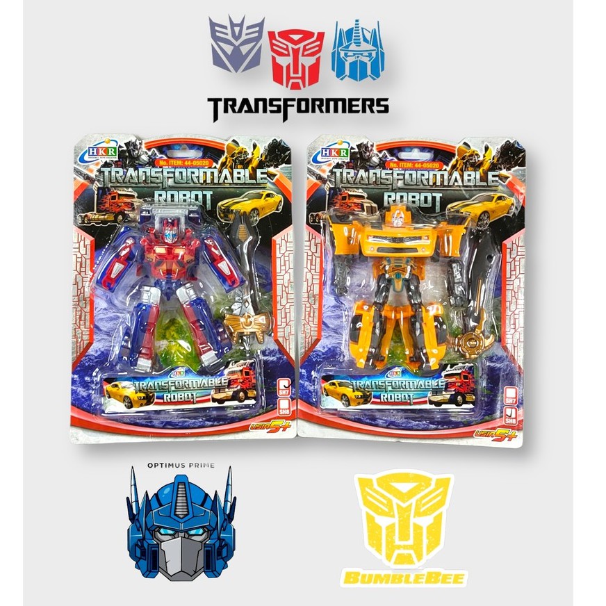 Jual Mainan Anak Robot Transformer Optimus Prime & Bumblebee Indonesia|Shopee Indonesia
