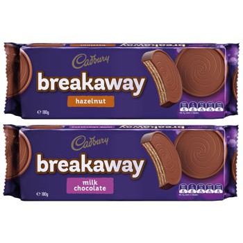 Jual CADBURRY BREAKAWAY MILK CHOCOLATE - Biskuit Cadbury Import ...