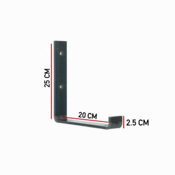 Jual bracket besi siku plat besi tempel dinding - 15x20x4cm | Shopee ...
