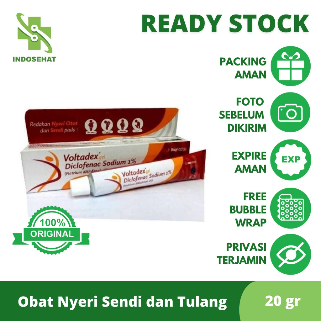 Voltadex Gel 20 gr per tube | Untuk Nyeri Sendi | Shopee Indonesia