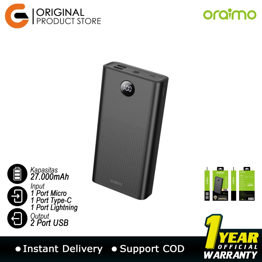 Harga oraimo traveler 3 27000mah Terbaru Jan 2025 |BigGo Indonesia