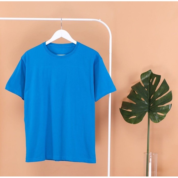 Jual Kaos Polos Cotton Combed 30s 100% Cotton Original Warna Biru ...