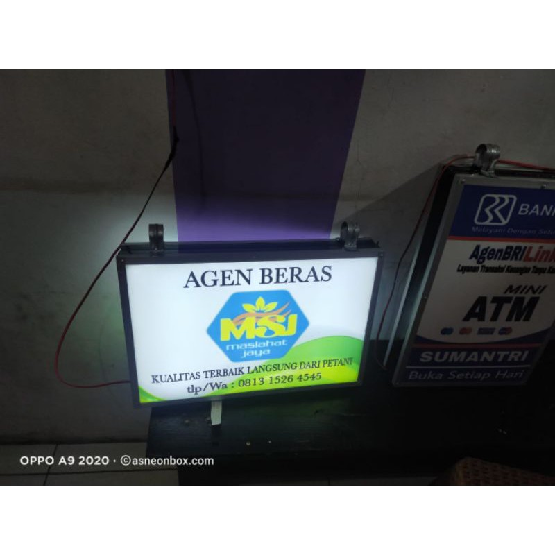 Jual Neon Box Backlite uk 50x40cm Indonesia|Shopee Indonesia