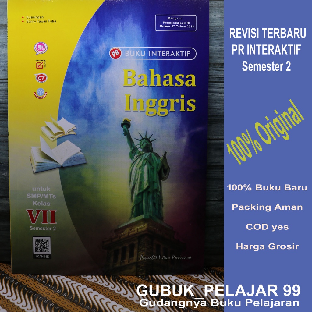 Jual PR INTERAKTIF BAHASA INGGRIS Kelas 7 Semester 2 SMP/Mts Intan Pariwara Edisi HVS 2021-2022 ...